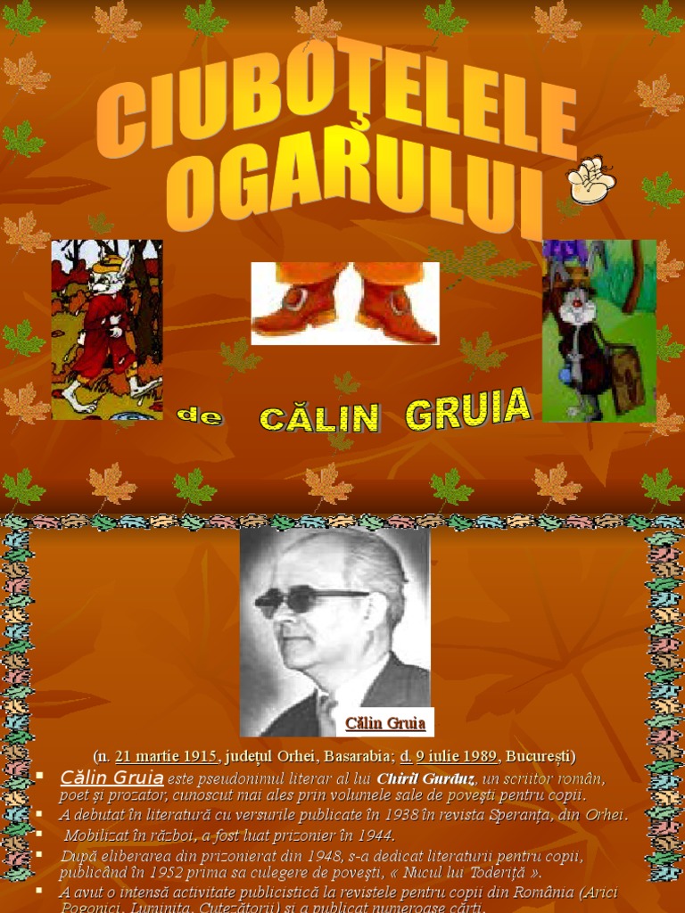 Ciubotele Ogarului de Calin Gruia | PDF