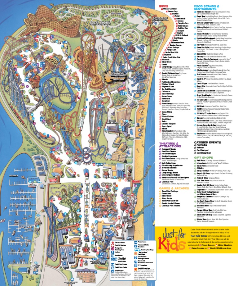2009 Cedar Point Map High | PDF