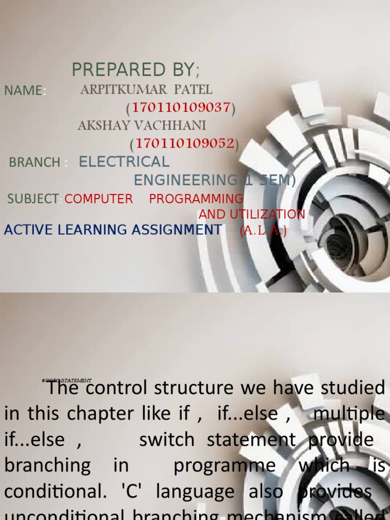 Prepared By: Arpitkumar Patel Akshay Vachhani | PDF