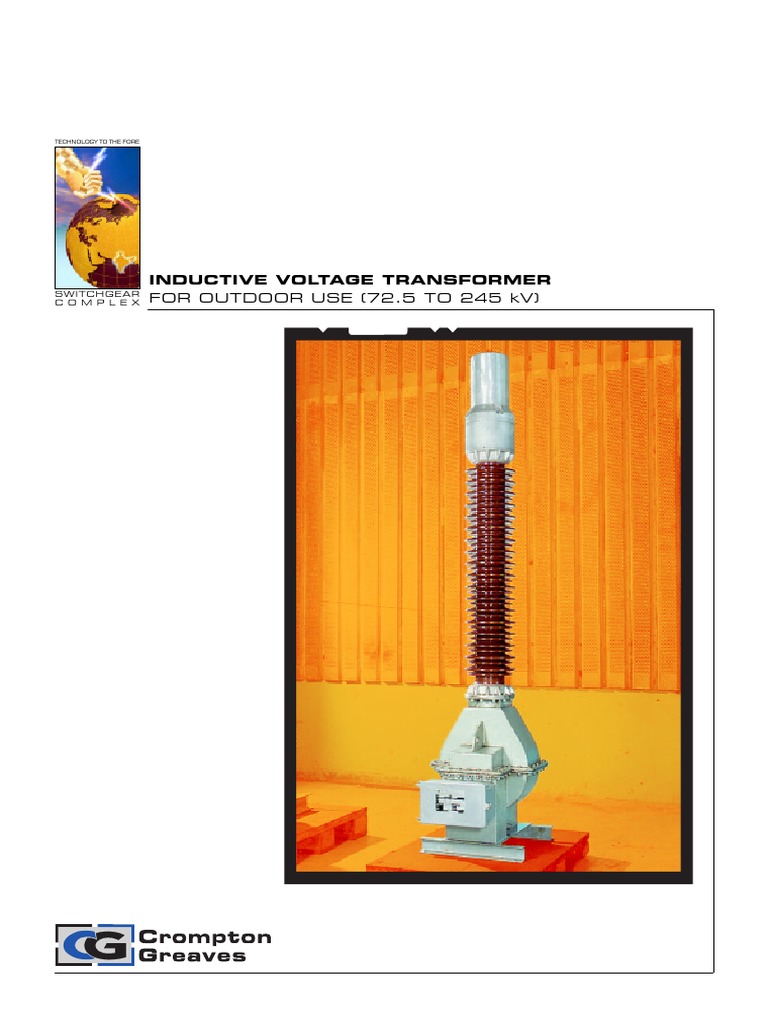 72.5 To 245 KV Inductive Voltage Transformer | PDF | Transformer ...
