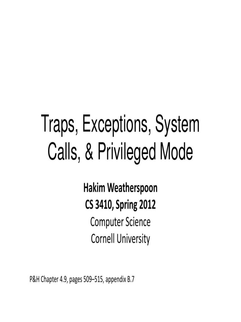 22-Traps Os | PDF | Cpu Cache | Kernel (Operating System)