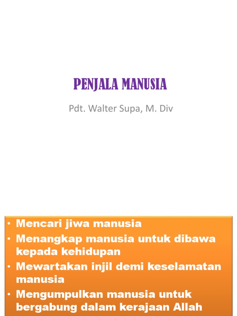 Menjala Manusia untuk Keselamatan | PDF | Agama & Spiritualitas
