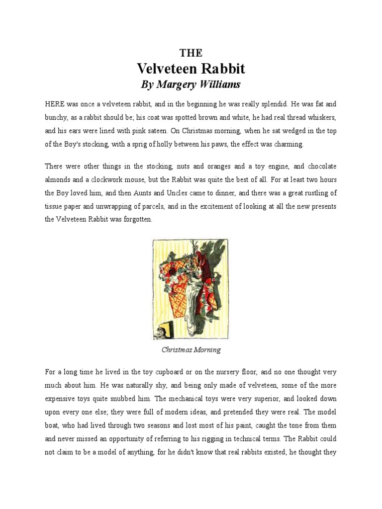The Velveteen Rabbit | PDF | Rabbit | Nature