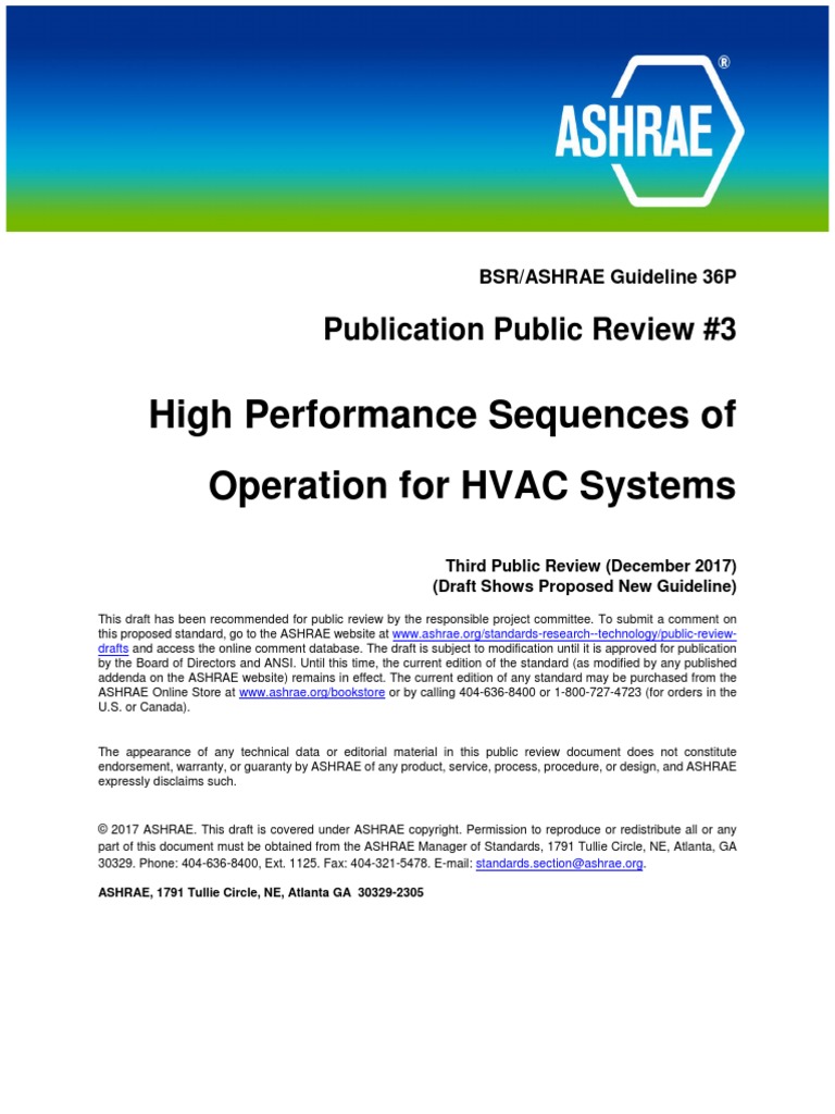 2017-11-06 Guideline 36 Draft 3 | PDF | Ventilation (Architecture) | Hvac