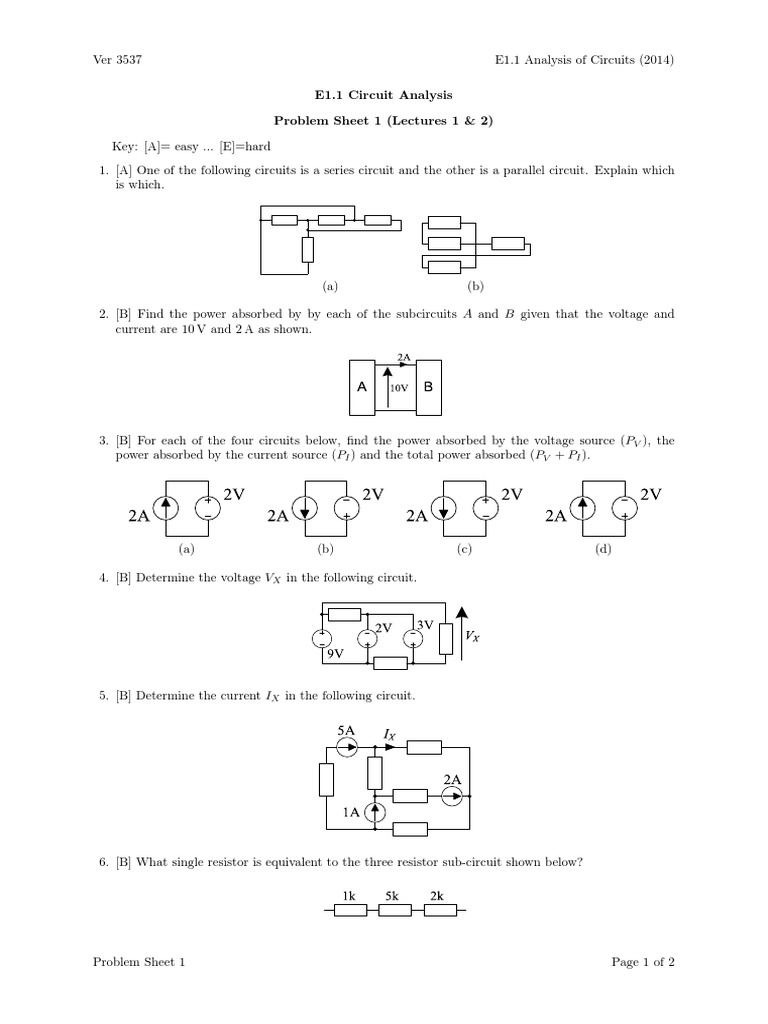 Prob Sol All | PDF | Series And Parallel Circuits | Operational Amplifier