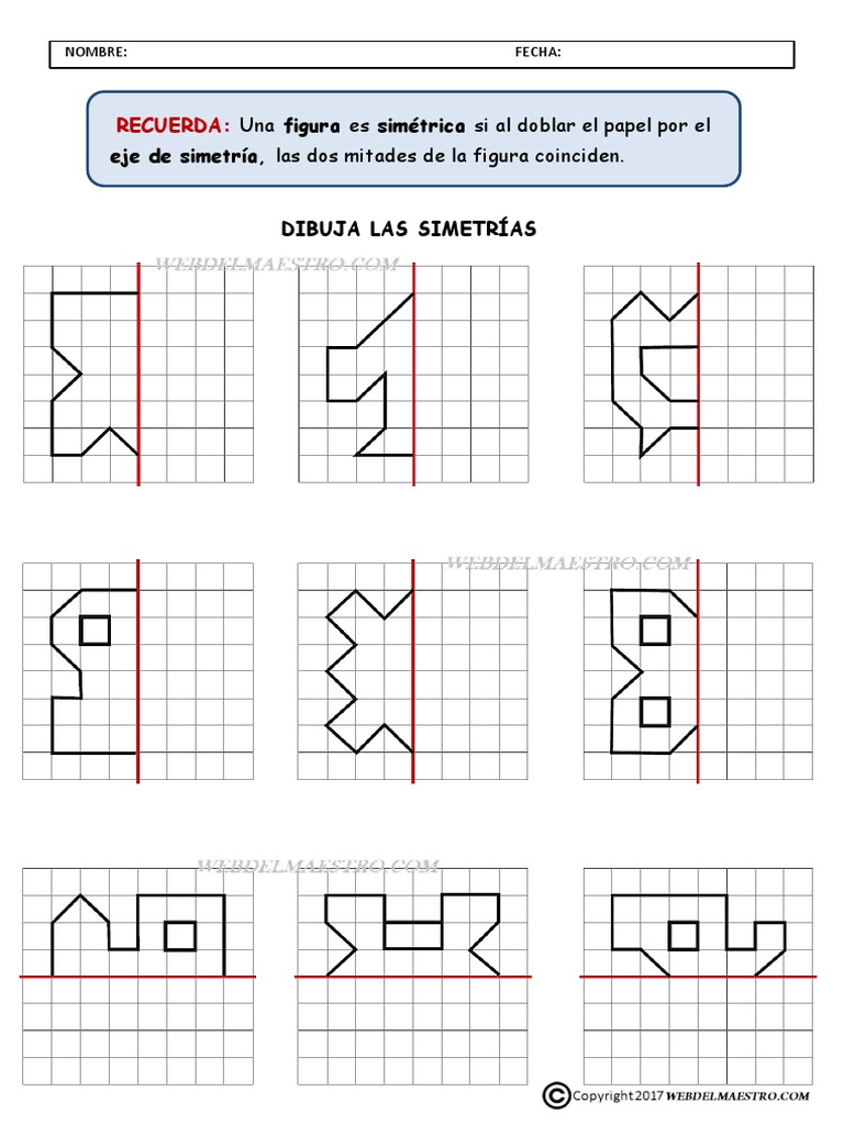 Figuras Simetricas Actividades 2 PDF | PDF | Arte