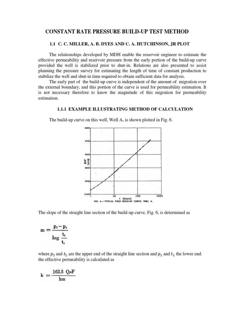 Constant Rate Pressure Build-Up Testing | PDF | Teaching Methods ...