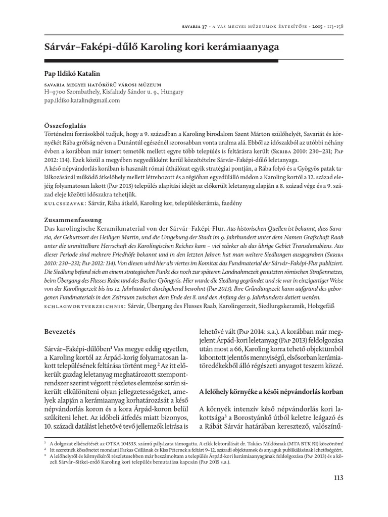 Sarvar-Fakepi Dulo Karoling Kori Keramia | PDF