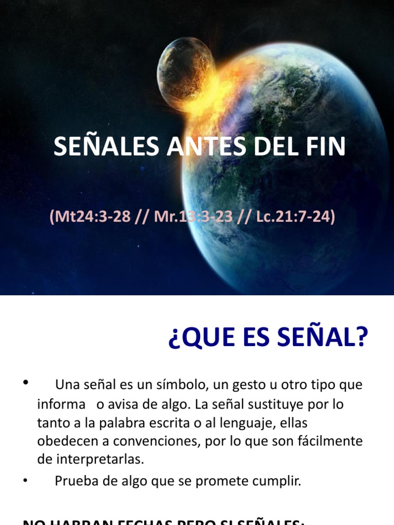 Señales Antes Del Fin | PDF | Cristo (título) | Apostasía