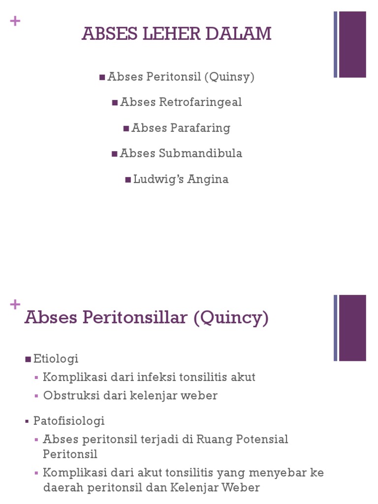 Abses Leher Dalam | PDF