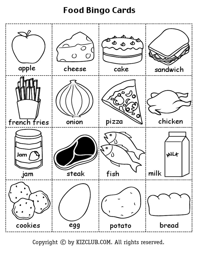 Food Bingo PDF | PDF | Sports & Recreation | Games & Activities