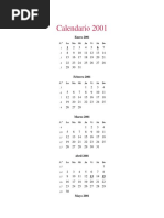 Calendario 2005 Completo | PDF