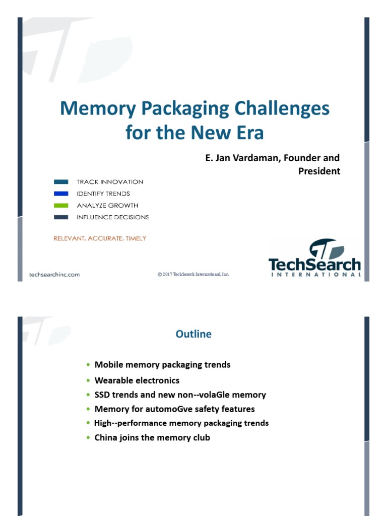 Memory Packaging Challenges - TechSearch | PDF | Solid State Drive ...