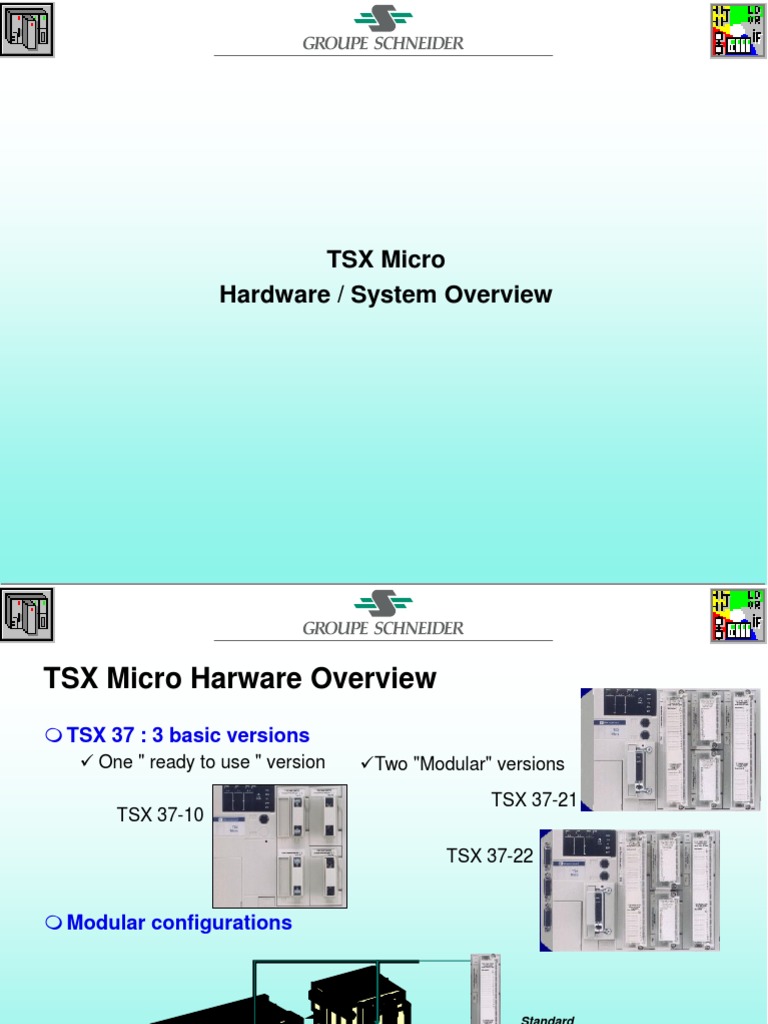 TSX Micro Hardware / System Overview | PDF | Input/Output | Computer ...