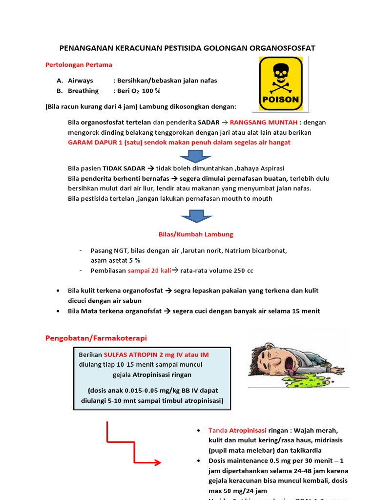 Penanganan Keracunan Organofosfat | PDF