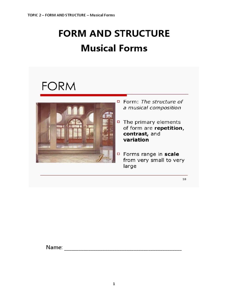 T2 Form Structure Pdf Chord Music Variation Music
