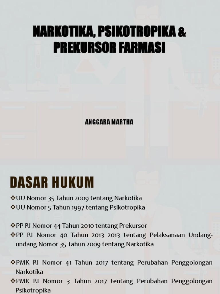Narkotika, Psikotropika, Prekursor Farmasi | PDF