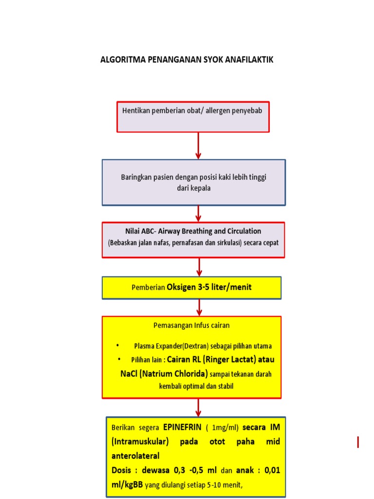 Algoritma Penanganan Anafilaktik Syok | PDF