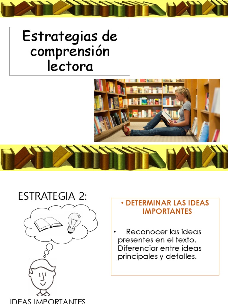 Estrategias para Mejorar la Comprensión Lectora | PDF | Egipto ...