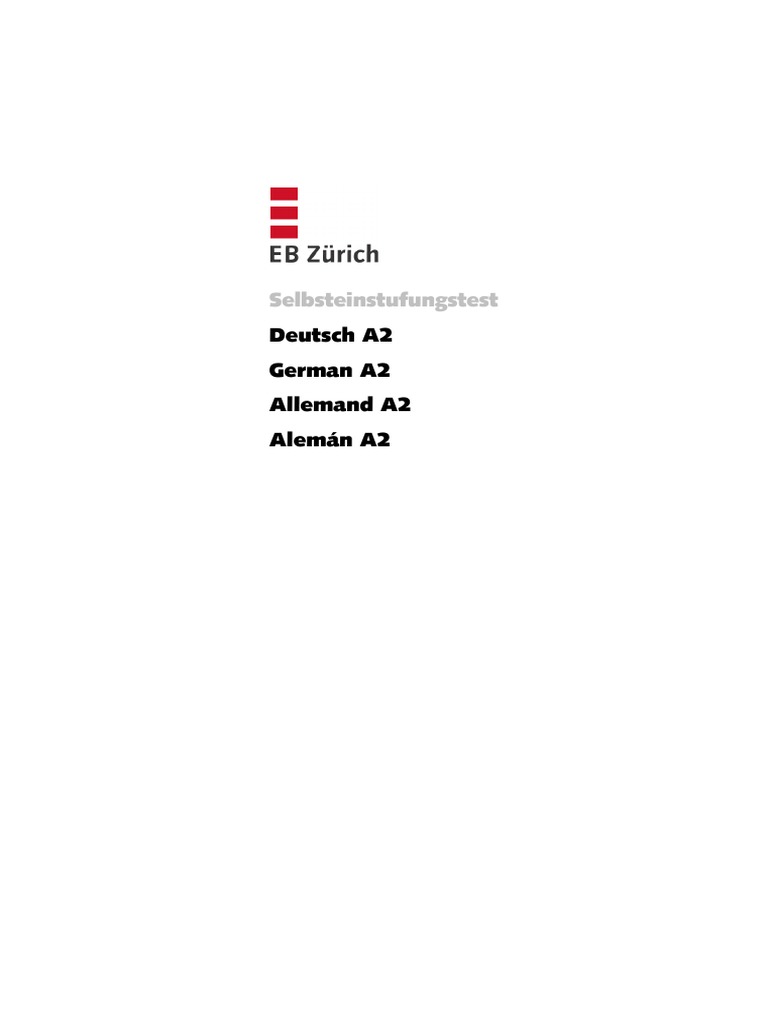 Deutsch A2 PDF | PDF