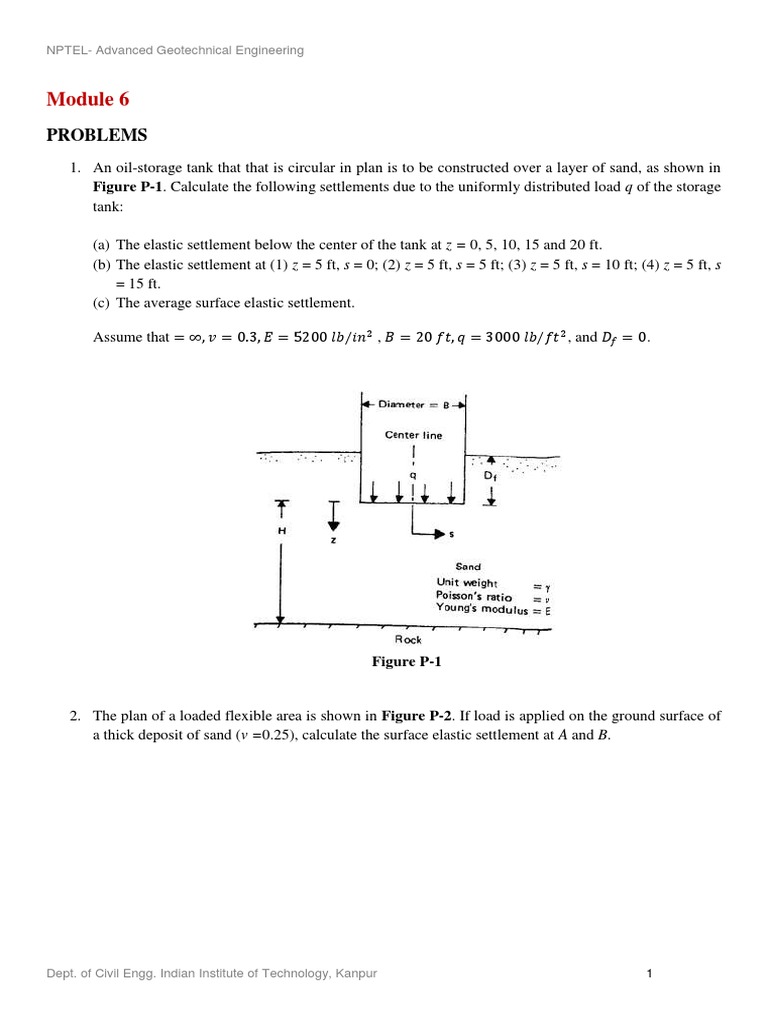 Problems Modulo 6 Pdf Pdf Geotechnical Engineering Earth Sciences