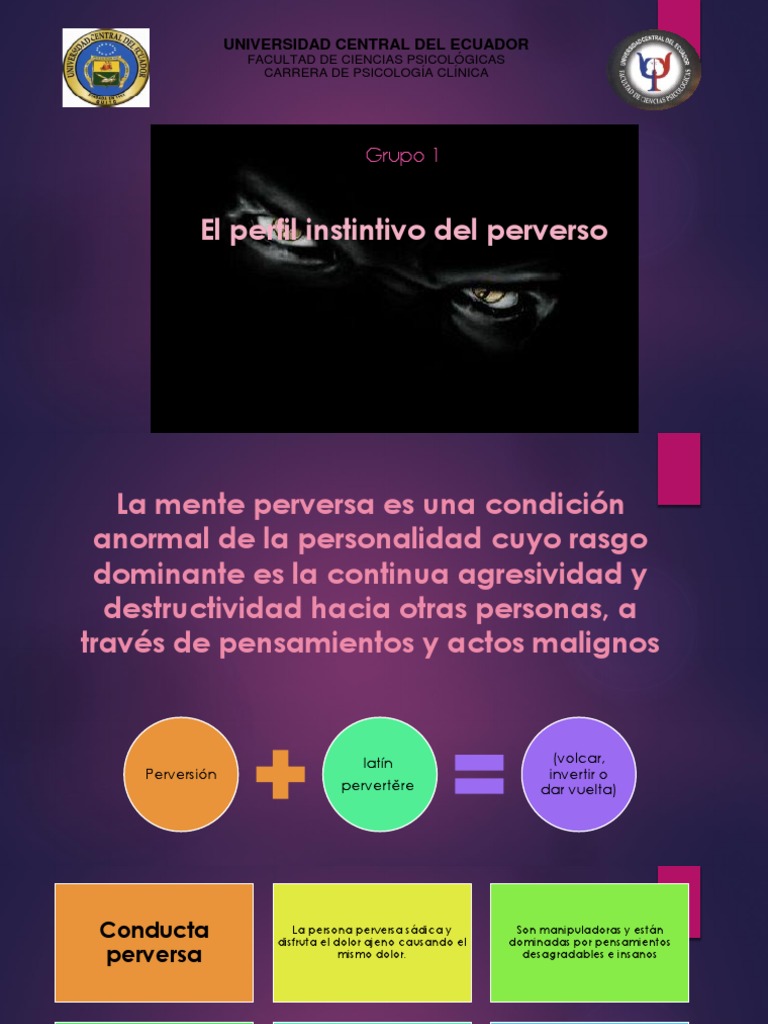 Perfil Del Perverso | PDF | Psicosis | Mente
