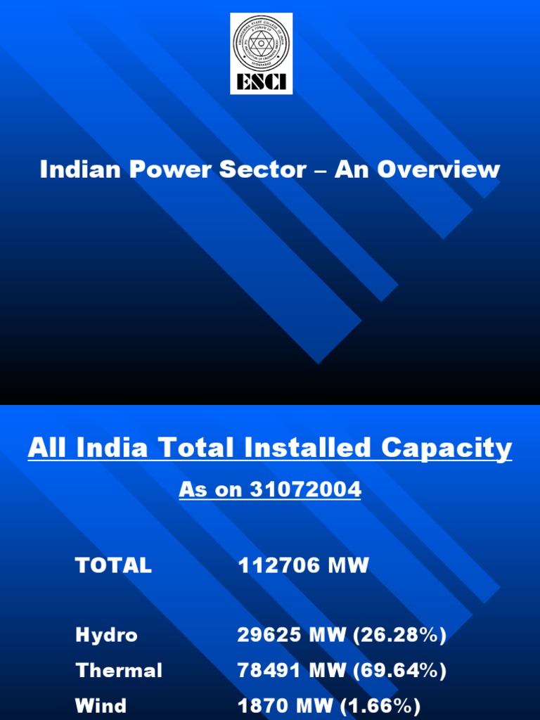 Indian Power Sector - An Overview | PDF | Nature | Physical Quantities