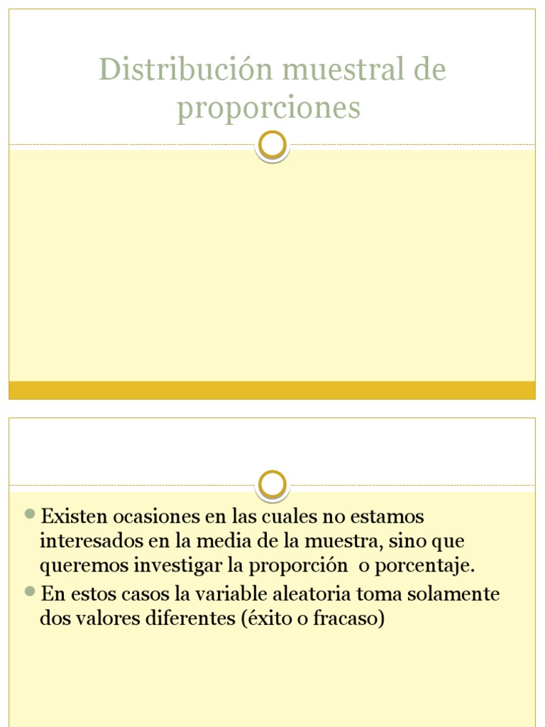 Distribución Muestral de Proporciones | PDF