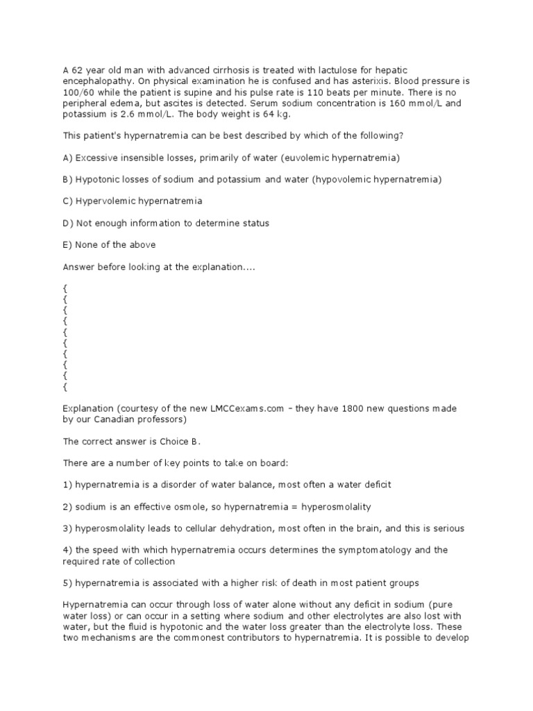 Mccee | PDF | Sodium | Clinical Medicine