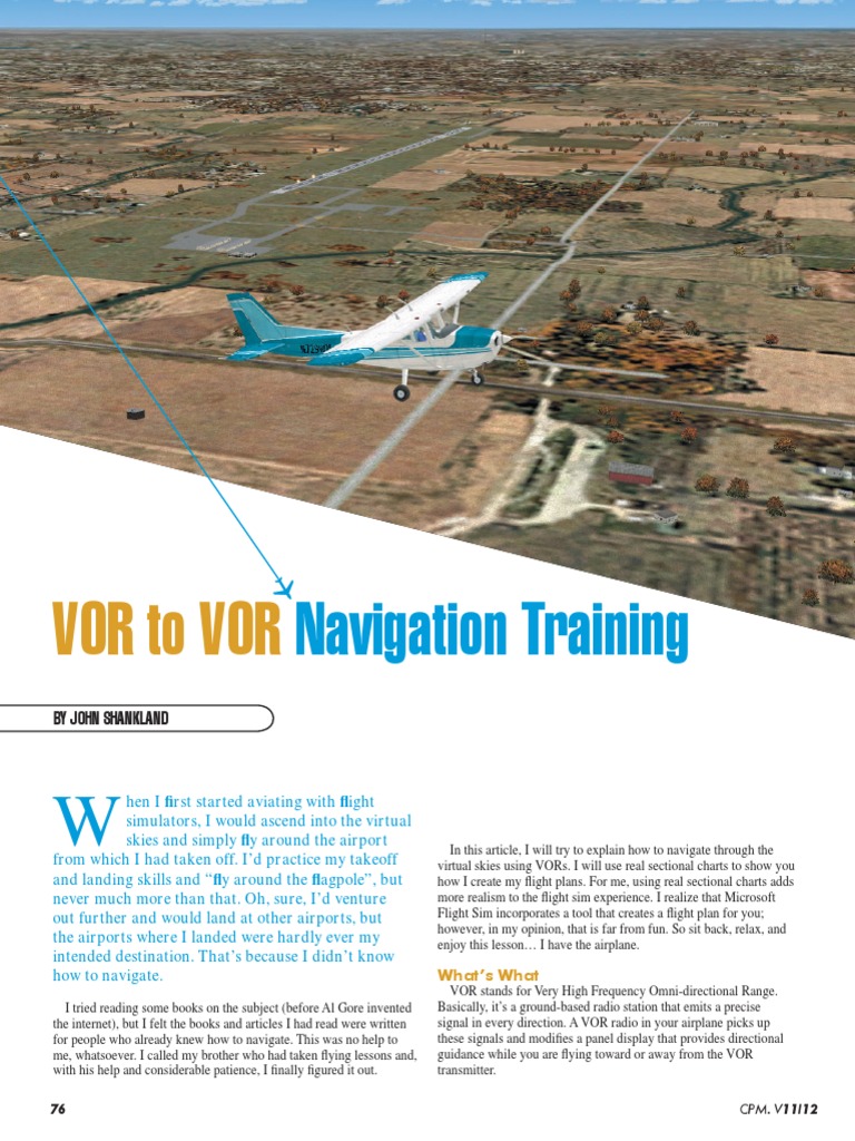 VOR to VOR Navigation.pdf | Radio | Aviation
