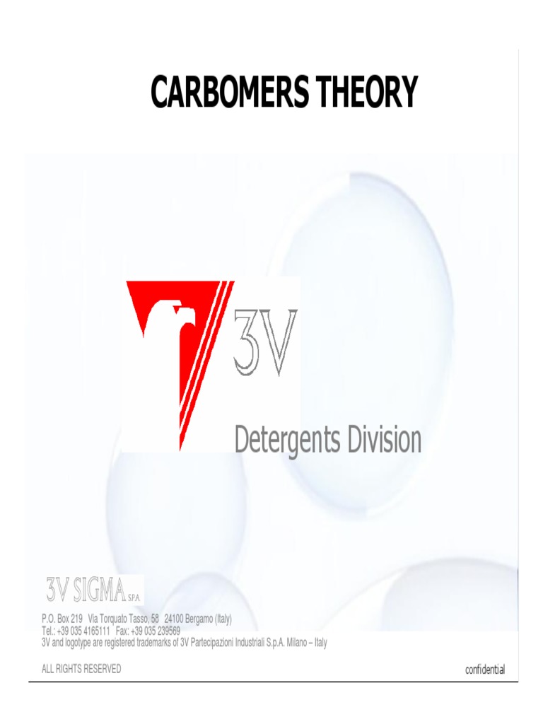 Carbomers Theory | PDF | Viscosity | Rheology