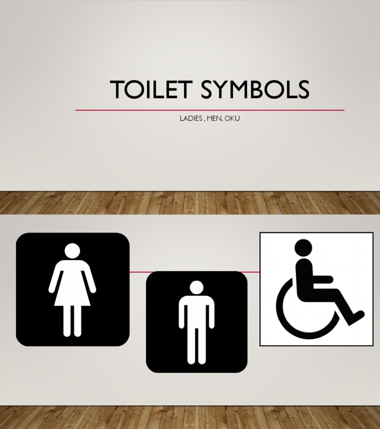 Toilet Symbols: Ladies, Men, Oku | PDF