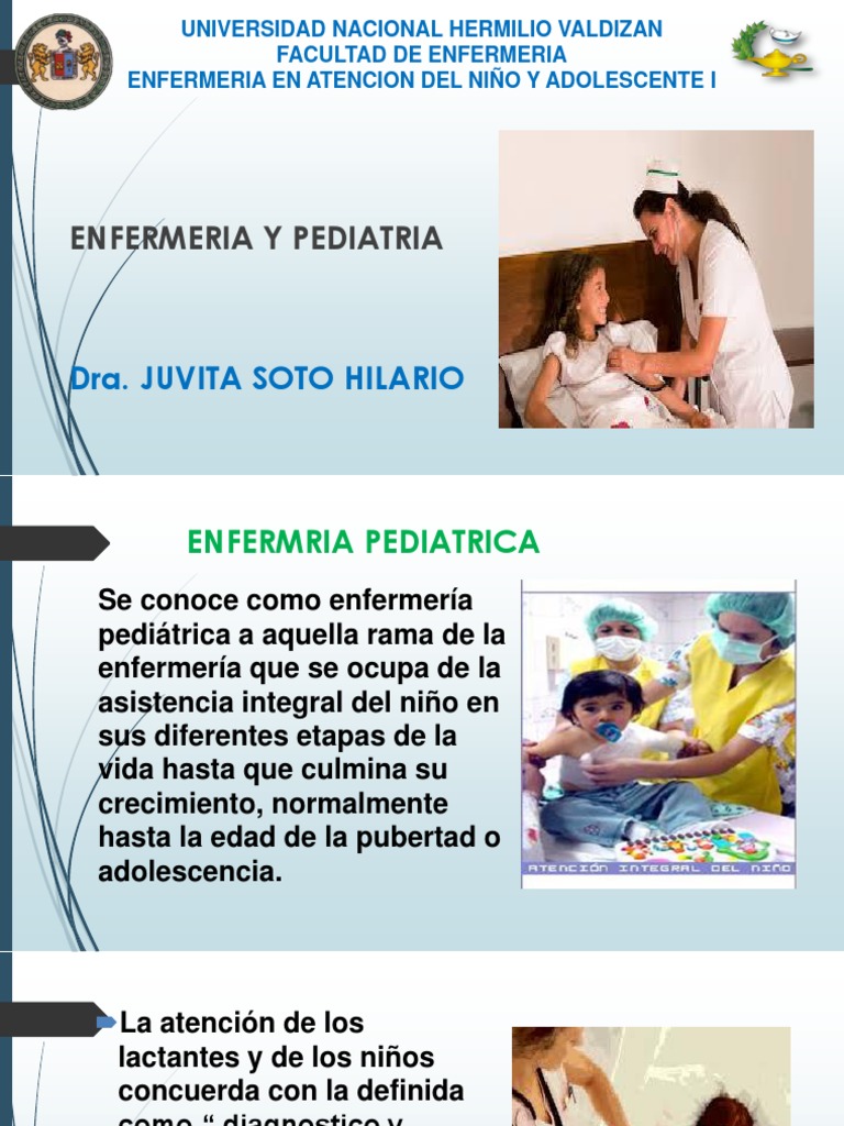 Enfermeria Pediatrica Pdf Enfermería Especialidades Medicas