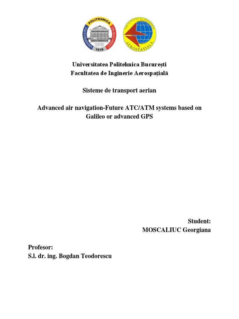 Advanced Air Navigation STA Tema1 | PDF | Global Positioning System | Air Traffic Control