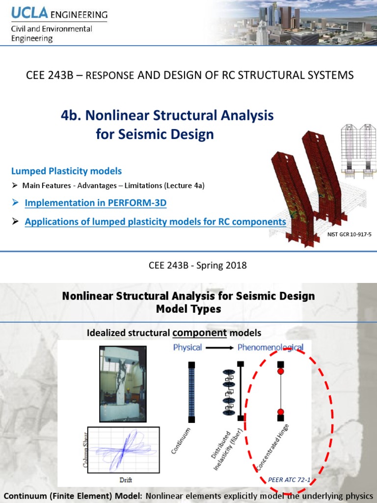 4b. Nonlinear Structural Analysis For Seismic Design - Spring 2018 ...