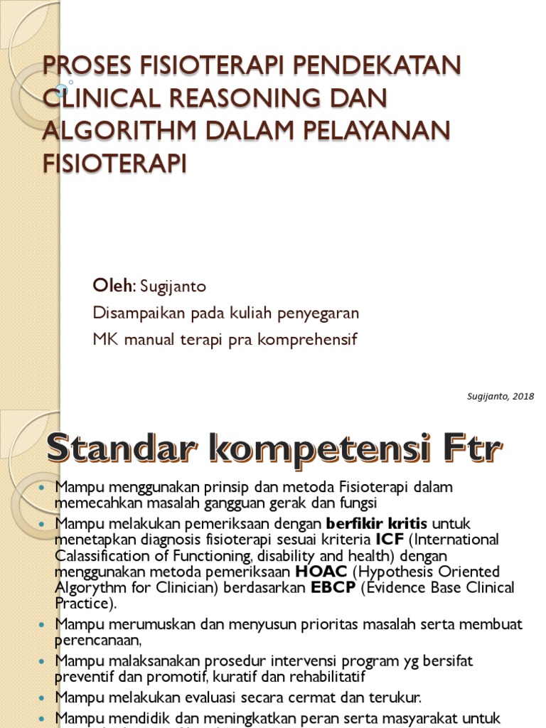 Clinical Reasoning Profesi Fisioterapi | PDF