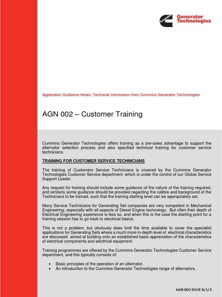 Generator Training | PDF | Cummins | Alternating Current