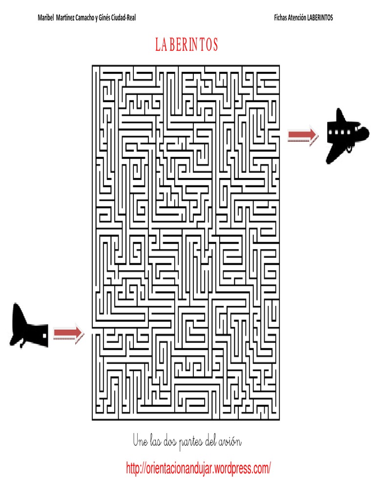 Laberintos Dificiles Fichas 1 10 PDF | PDF