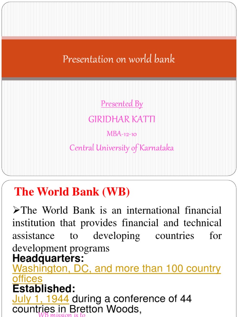 Worldbank | PDF | World Bank | International Development Association