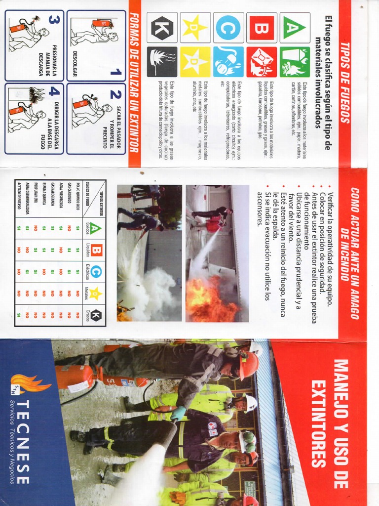 Triptico Lucha Contra Incendio | PDF