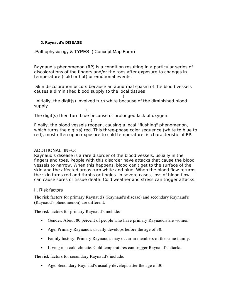 Raynaud's DISEASE | PDF | Epidemiology | Medical Specialties