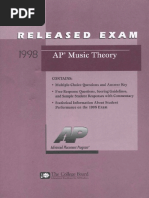 Ap Music Theory Exam 2020 Sample Questions | PDF | Chord (Music ...