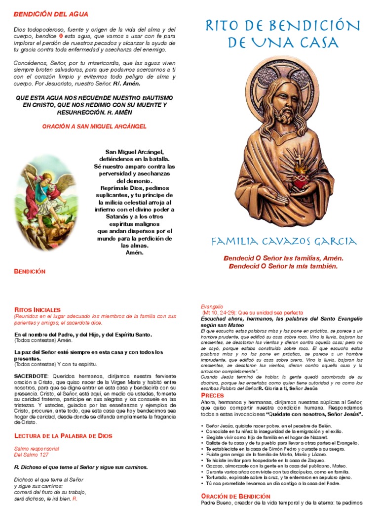 Rito de Bendición de una Casa | PDF | Cristo (título) | Oración