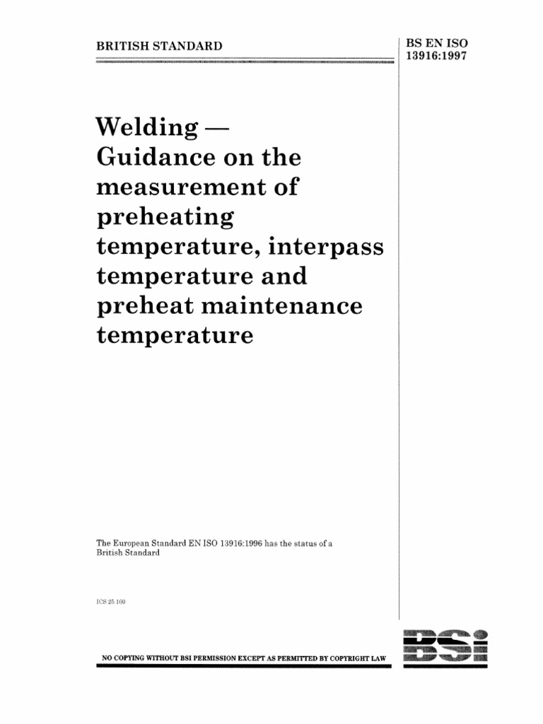 Bsi Bs en Iso 13916 1997 | PDF