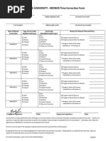 Kronos Time Edit Request Form | PDF | Signature | Authentication