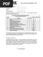 Acta de Entrega EPP | PDF