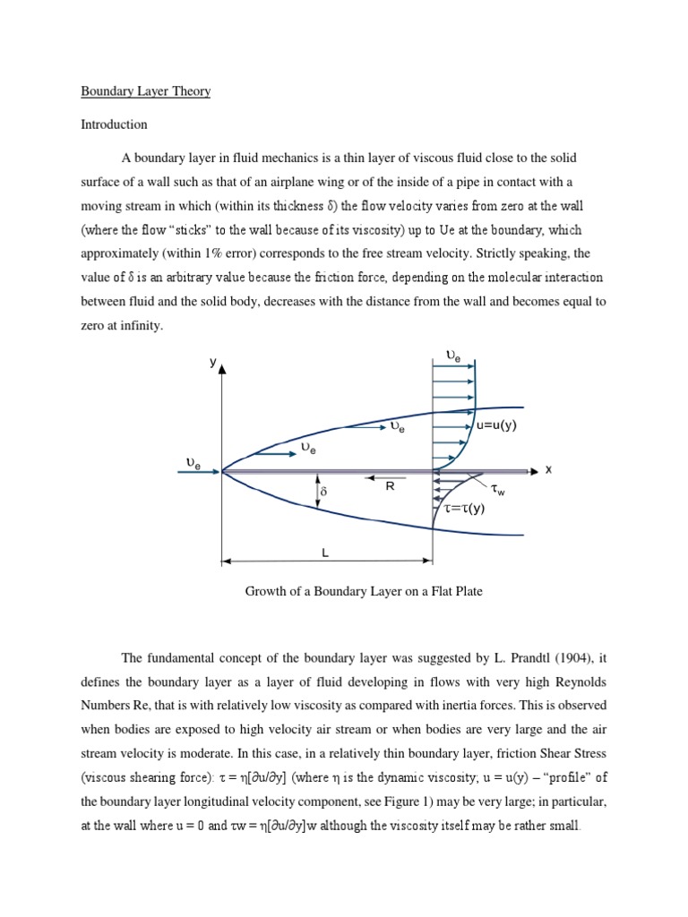 Boundary Layer Theory | PDF | Boundary Layer | Viscosity