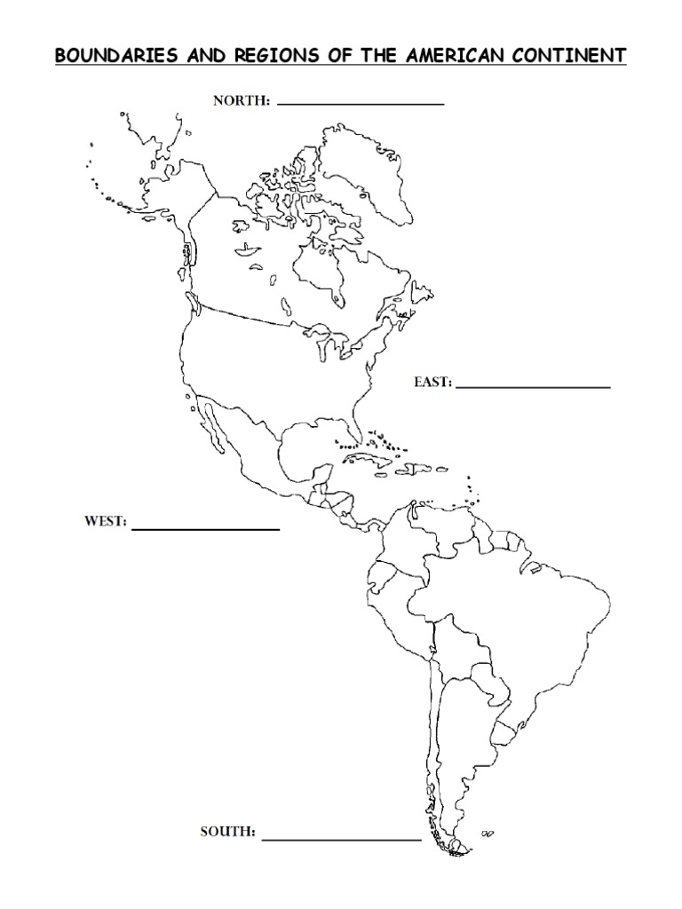 Boundaries and Regions of The American Continent | PDF | Science ...