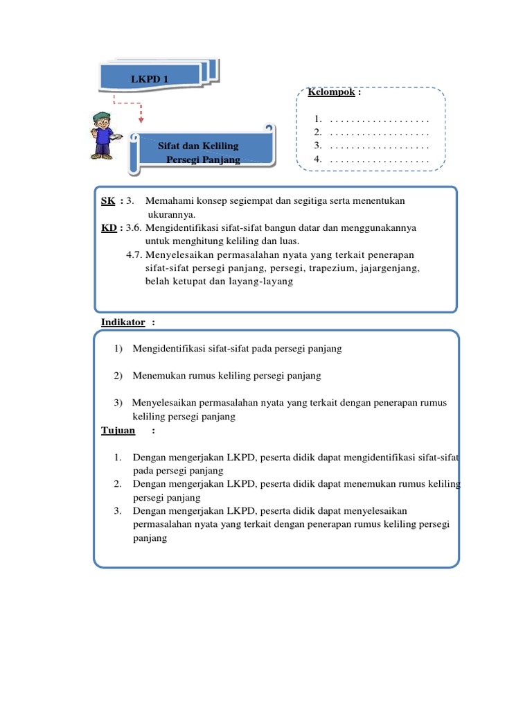 LKPD 1 | PDF | Metode & Bahan Ajar | Griya & Taman