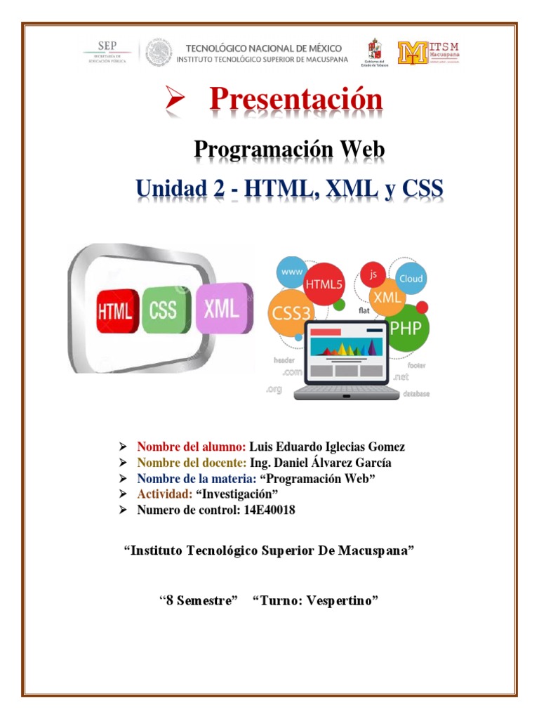 Unidad 2 - HTML, XML y CSS - Comercio Electronico | PDF | Informática